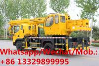 China HOT SALE! New designed good price FOTON 4*2 LHD 12T mobile crane truck, factory sale direct price 12T truck crane for sale