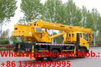 China HOT SALE! New designed good price FOTON 4*2 LHD 12T mobile crane truck, factory sale direct price 12T truck crane for sale