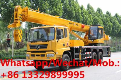 China Customized Dongfeng 6*4 LHD/RHD 25tons sink-style mobile crane truck for sale, factory sale best price crane truck, for sale