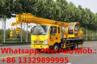 China HOT SALE! new manufactured Tangjun 4*2 LHD 8T mobile truck crane, smaller 8tons mobile truck mounted crane for sale for sale