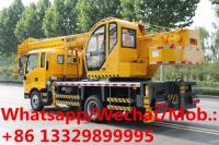 China HOT SALE! new manufactured Tangjun 4*2 LHD 8T mobile truck crane, smaller 8tons mobile truck mounted crane for sale for sale