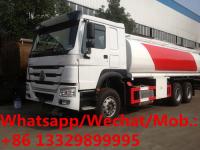 China New SINO TRUK HOWO 6*4 LHD diesel fuel tanker truck for sale, Best price mobile 336hp oil tanker transported truck for sale