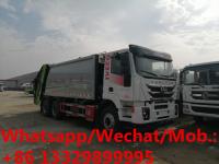 China Customized  GENLVON 6*4 16cbm garbage compactor truck for sale, Cheaper price compacted garbage vehicle for sale for sale