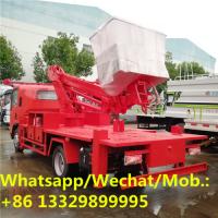 China Customized ISUZU 16m telescopic type hydraulic bucket truck for sale,new good telesopic aerial working platform truck for sale