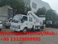 China Customized ISUZU brand 4*2 2 rows 18m telescopic aerial working platform truck for sale, High altitude operation truck for sale