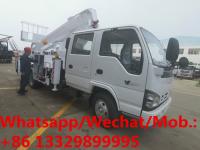 China Customized ISUZU brand 4*2 2 rows 18m telescopic aerial working platform truck for sale, High altitude operation truck for sale