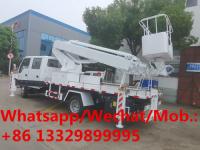 China Customized ISUZU brand 4*2 2 rows 18m telescopic aerial working platform truck for sale, High altitude operation truck for sale