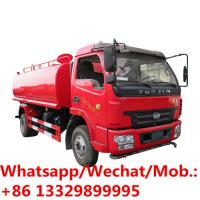 China Yuejin new 4*2 watering machine 6000liters high pressure water jet cleaning fire sprinkler truck, water tanker vehicle for sale