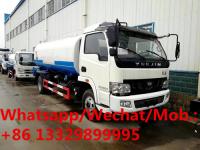 China Yuejin new 4*2 watering machine 6000liters high pressure water jet cleaning fire sprinkler truck, water tanker vehicle for sale