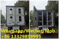 China factory sale customized day old birds transported van vehicle, HOT SALE! good price Baby chick refrigerated truck for sale