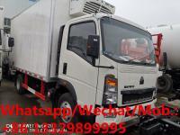 China HOT SALE! good price HOWO 4*2 LHD/RHD 5T refrigerated truck, factory sale Customized HOWO diesel cold van truck for sale