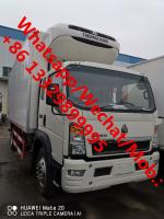 China HOT SALE! good price HOWO 4*2 LHD/RHD 5T refrigerated truck, factory sale Customized HOWO diesel cold van truck for sale