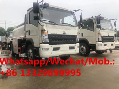 China exported model-howo 5cbm water sprinkling truck for sale, Wholesale price 5,000Liters water tanker vehicle for sale for sale
