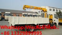 China Factory Direct Sales 4T CLW Crane Truck Telescopic Boom Truck With Crane, 4Tons cargo truck with crane for sale for sale