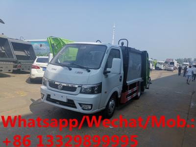 China Factory sale dongfeng brand mini diesel 3.5cbm garbage compactor turck, wholesale price compacted garbage truck for sale for sale