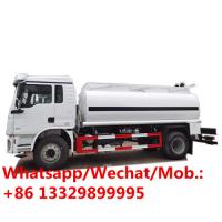 China SHACMAN L3000 10000L food grade drinking water tanker truck 10000liter stainless steel drinking water tank truck for sale