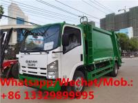 China Japan ISUZU 6-8cbm compression garbage truck, Customized ISUZU 5T Rear compactor garbage truck sale in Philippines for sale