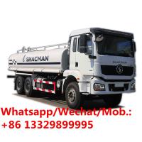 China HOT SALE! SHACMAN 20000 liters drinking water transport truck food grade stainless steel drinking water truck sale for sale