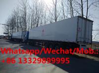 China new designed 13.3m length refrigerated container semitrailer for sale, big capacity 73.4cbm refrigerated van trailer for sale