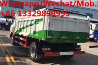 China HOT SALE! customized Dongfeng 4*2 LHD 5T-7T dump tipper truck with hydraulic cover, factory sale domestic wastes tipper for sale