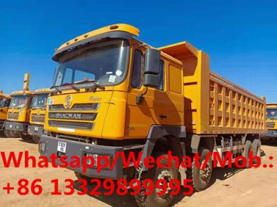 China SHACMAN brand 8*4 F3000 LHD 40tons dump tipper truck for ore/gravel/coal transportation, heavy duty dump tipper for sale for sale
