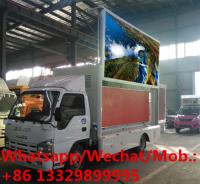China Customized ISUZU LHD diesel Euro 5 Mobile LED truck with 3 sides P5 LED screen for sale,LED screen vehicle supplier for sale