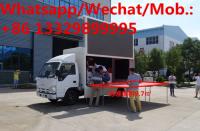 China Customized ISUZU LHD diesel Euro 5 Mobile LED truck with 3 sides P5 LED screen for sale,LED screen vehicle supplier for sale