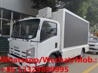 China Customized ISUZU LHD diesel Euro 5 Mobile LED truck with 3 sides P5 LED screen for sale,LED screen vehicle supplier for sale