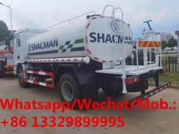 China Customized SHACMAN L3000 4*2 LHD 12CBM Water tanker truck for overseas clients, good price portable water tanker vehicle for sale