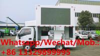 China HOT SALE! YUEJIN brand 4*2 LHD gasoline Euro 6 engine P5 mobile LED advertising truck, LED screen vehicle for sale for sale