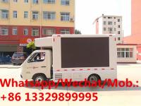 China Customized FOTON mini gasoline engine LED screen vehicle with double sides P5 LED screen for sale,mobile LED truck for sale