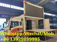 China Customized SINO TRUK HOWO 4*2 LHD diesel P5 firefighting LED advertising truck for sale, good price Mobile LED truck for sale