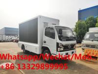 China China supplier Dongfeng diesel engine P6 mobile LED advertising truck for sale, good price colorful LED screen vehicle for sale