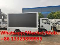 China China supplier Dongfeng diesel engine P6 mobile LED advertising truck for sale, good price colorful LED screen vehicle for sale