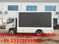 China China supplier Dongfeng diesel engine P6 mobile LED advertising truck for sale, good price colorful LED screen vehicle for sale