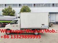 China cheapest price FOTON brand 4*2 4 wheels gasoline refrigerated minivan for sale,Chinamade smallest refrigerated truck for sale