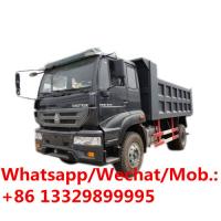 China customized new SINO TRUK HOWO 4*2 LHD 266hp 10ton capacity howo dump truck for Ghana, 19cbm dump tipper vehicle for sale for sale