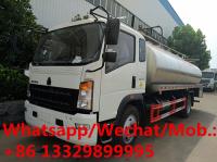 China Factory sale best price HOWO RHD/LHD 10CBM stainless steel milk tanker truck, customized HOWO liquid food tanker truck for sale