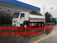 China Customized SINO TRUK HOWO 6*4 diesel 16CBM fresh milk tanker vehicle for sale,  stainless steel liquid food tanker truck for sale