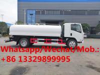 China Customized ISUZU diesel stainless steel drinking water transported vehicle for sale, foodgrade liquid food tanekr truck for sale