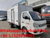 China 2021s best seller- FOTON XIANGLIN M2 gasoline refrigerated truck for sale, mini gasoline new refrigerated van vehicle for sale