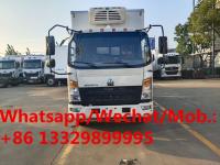 China HOT SALE! Factory sale good price HOWO refrigerated truck, HOWO 120hp diesel 3T-4T refrigerator van truck for sale for sale