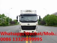 China customized SINO TRUK HOWO 4*2 LHD 7T refrigerated truck for sale, Cheaper price new HOWO reefer van vehicle for sale for sale