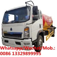 China customized HOWO LHD/RHD 8,000L BOBTAIL LPG GAS TRUCK for sale, Best price lpg gas dispensing vehicle for sale for sale