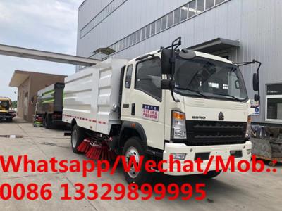 China customized HOWO road sweeping vehicle for sale, HOT SALE! stainless steel best price street sweeper for sale