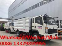 China customized HOWO road sweeping vehicle for sale, HOT SALE! stainless steel best price street sweeper for sale