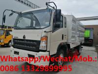 China customized HOWO road sweeping vehicle for sale, HOT SALE! stainless steel best price street sweeper for sale