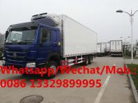 China Customized SINO TRUK HOWO 6*4 336hp diesel 20T refrigerated truck for sale, Good price HOWO cold room van truck for sale for sale