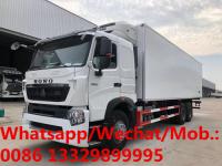 China Customized SINO TURK HOWO 6*4 LHD 380hp diesel Euro 4 refrigerated truck for sale, 25T cold room van truck for sale for sale