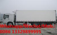 China Customized SINO TURK HOWO 6*4 LHD 380hp diesel Euro 4 refrigerated truck for sale, 25T cold room van truck for sale for sale
